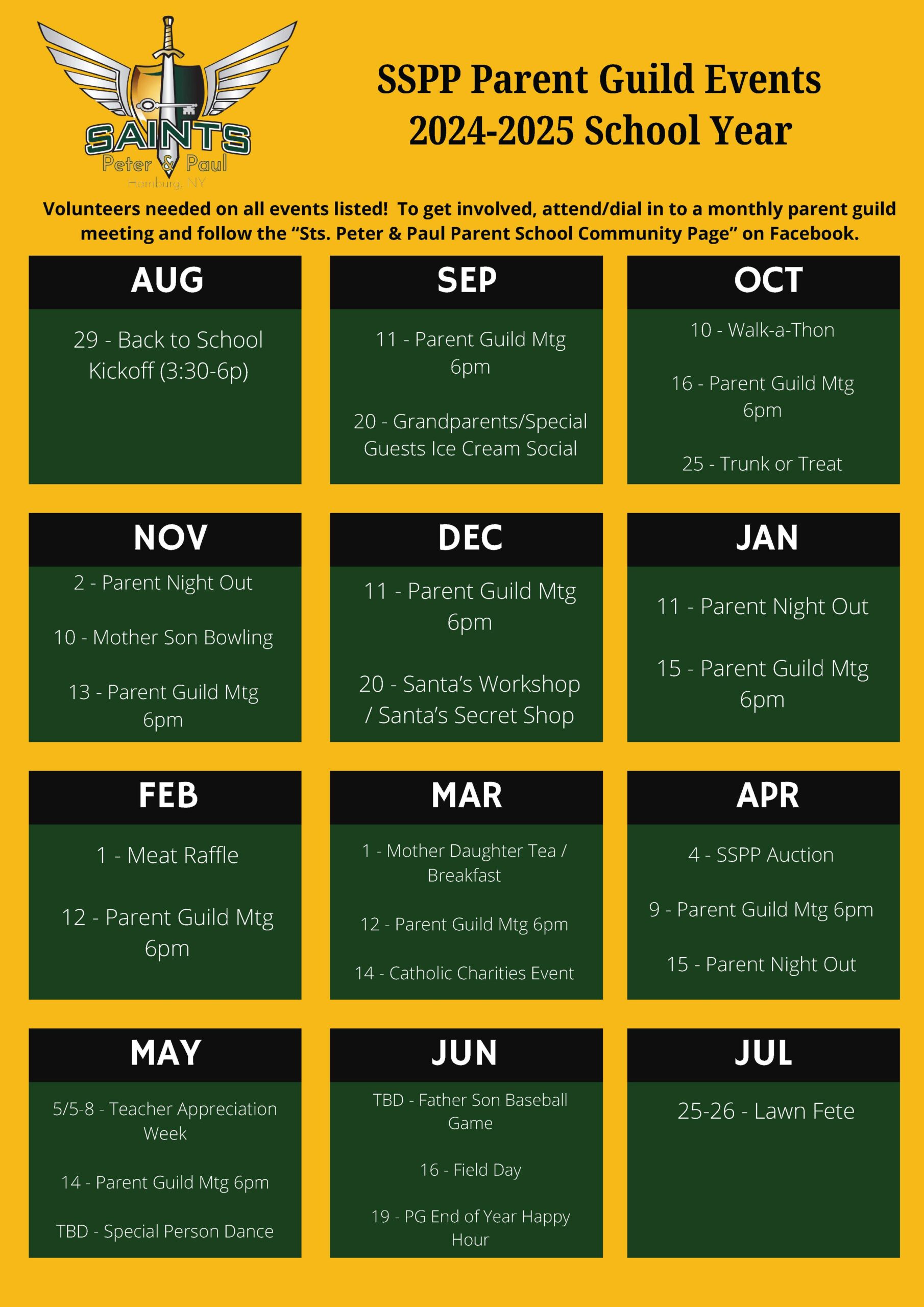 Parent’s Guild – Saints Peter & Paul School Hamburg